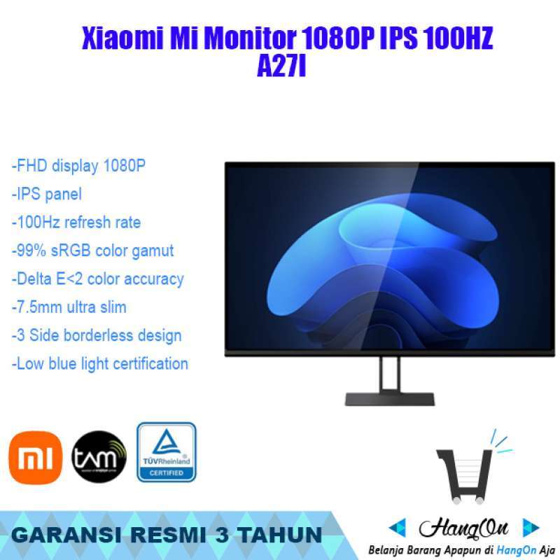 Promo Xiaomi Mi A27i Desktop Monitor 27 Inch Full Hd Layar Pc Ips Blue ...