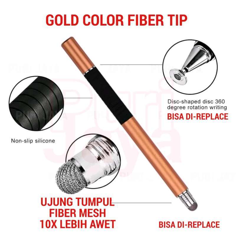 Jual Stylus Pen Kapasitif 2in1 Capacitive Pen Fine Point Touch Screen ...