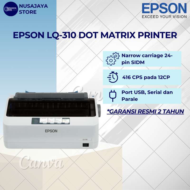 Jual Epson Lx-310 Dot Matrix Printer Di Seller Hardware Com - Hardware ...