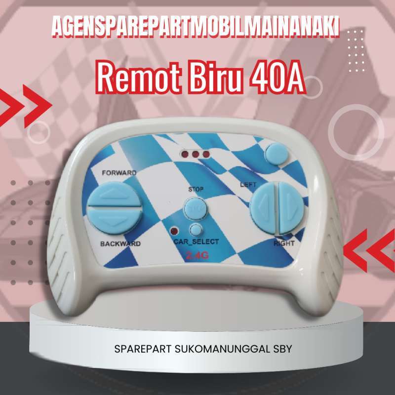 Jual Receiver+remote Control 2,4ghz 12v 40a Biru (modul Pcb) Mobil Aki ...