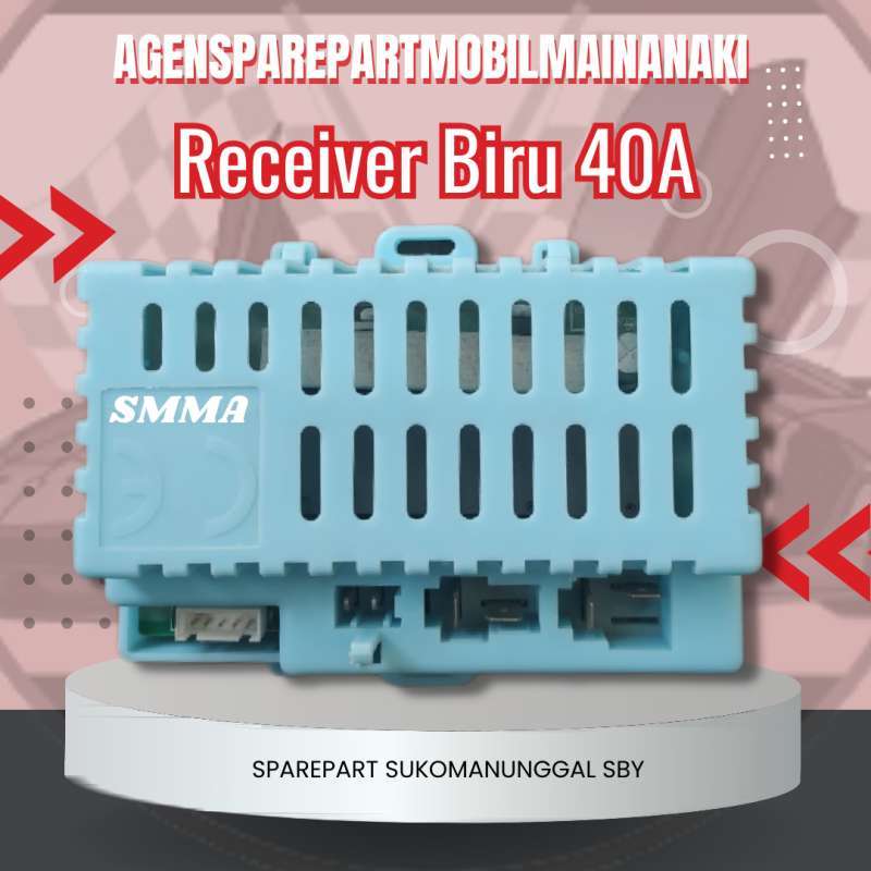 Jual Receiver+remote Control 2,4ghz 12v 40a Biru (modul Pcb) Mobil Aki ...