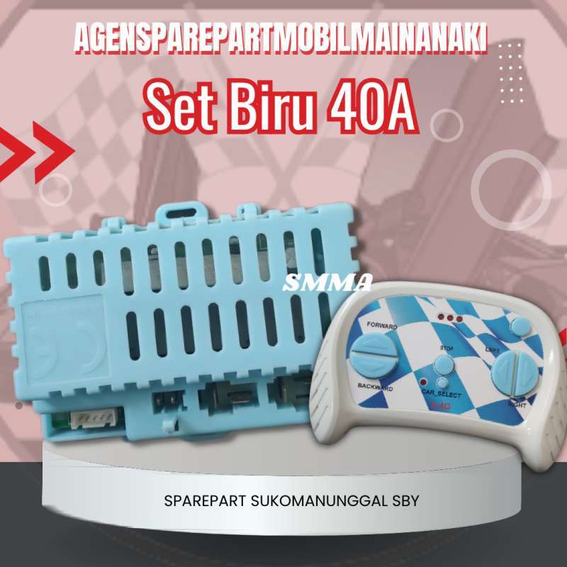 Jual Receiver+remote Control 2,4ghz 12v 40a Biru (modul Pcb) Mobil Aki ...