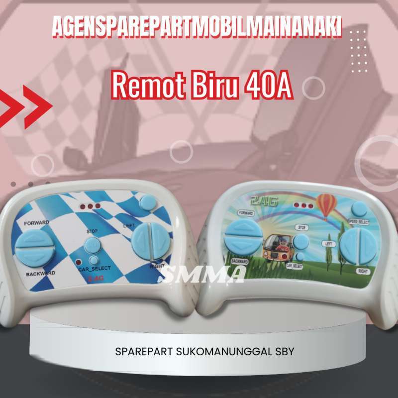 Jual Receiver+remote Control 2,4ghz 12v 40a Biru (modul Pcb) Mobil Aki ...