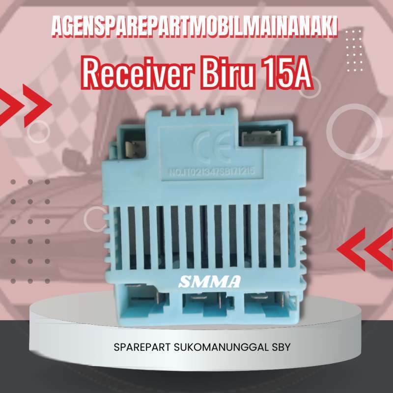Jual Receiver+remote Control Biru 15a 2,4ghz (modul Pcb) Mobil Aki ...