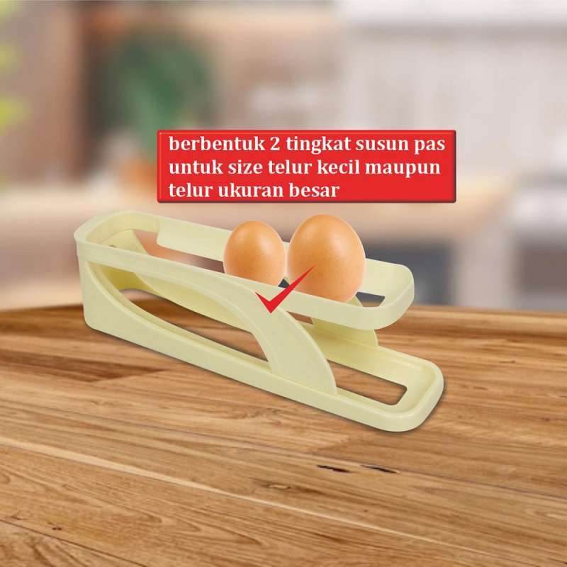 Jual Oem One-c993 Tempat Telur Ayam Kulkas 2 Tingkat Bergulir Otomatis ...
