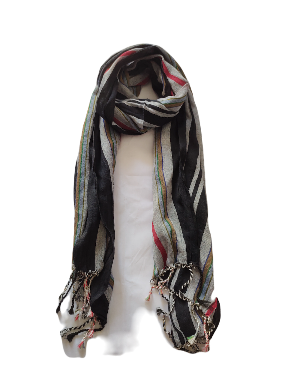 Jual Selendang Lurik Scarf Leher Tenun Tangan Pasmina Persegi Panjang ...