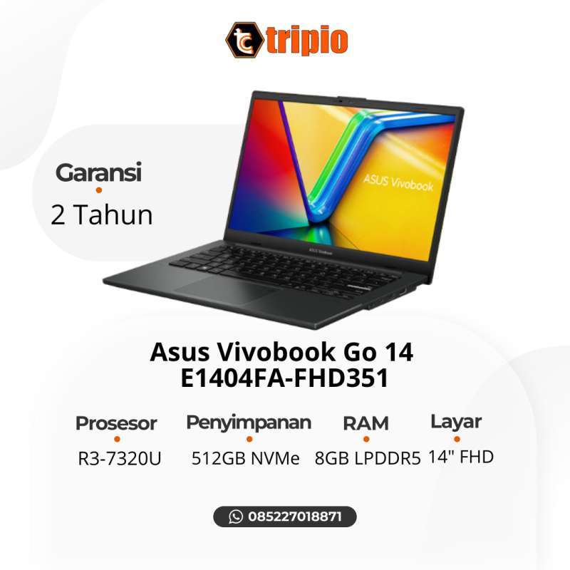 Jual Asus Vivobook Go 14 E1404fa-fhd351 - Mixed Black Di Seller Tripio ...