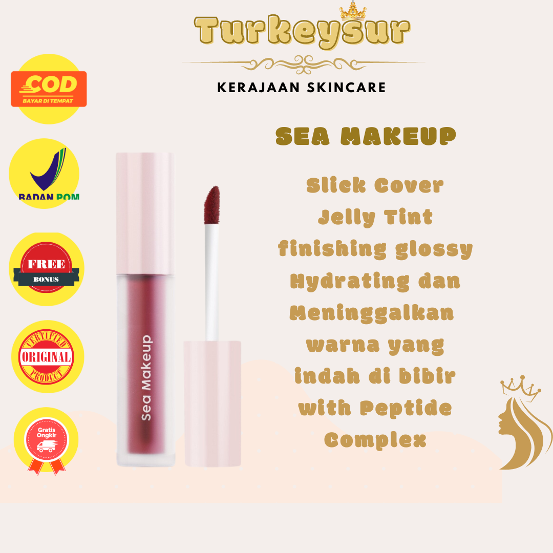 Jual Sea Makeup Slick Cover Jelly Tint finishing glossy Hydrating dan ...