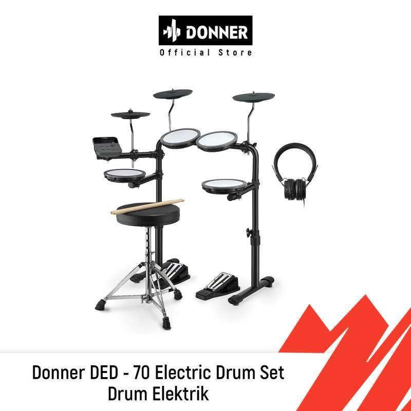 Promo Donner Ded - 70 Electric Drum Set | Drum Elektrik Diskon 20% Di ...