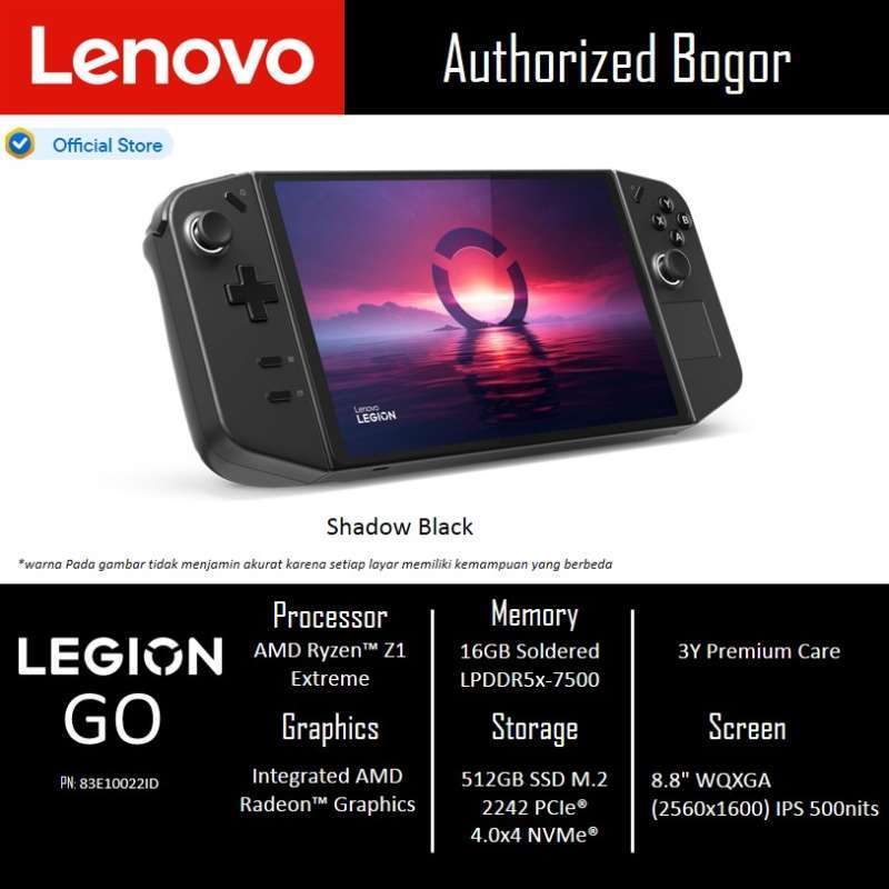 Jual Lenovo Legion Go - 83e10022id, Amd Ryzen™ Z1 Extreme, Ram 16gb ...
