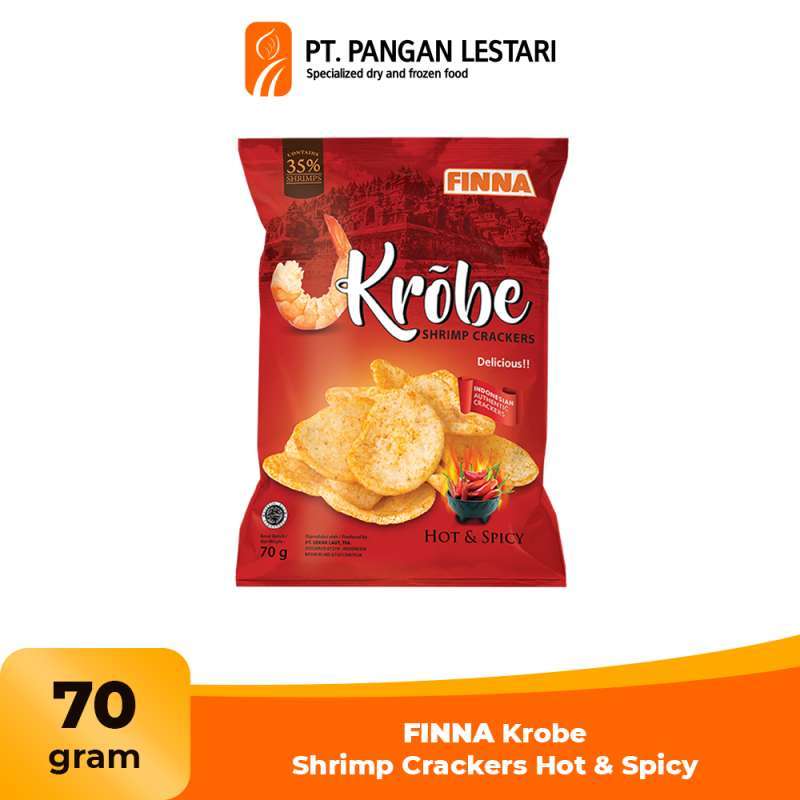 Promo FINNA Krobe Snack Kerupuk Udang Rasa Hot & Spicy Diskon 40% di ...