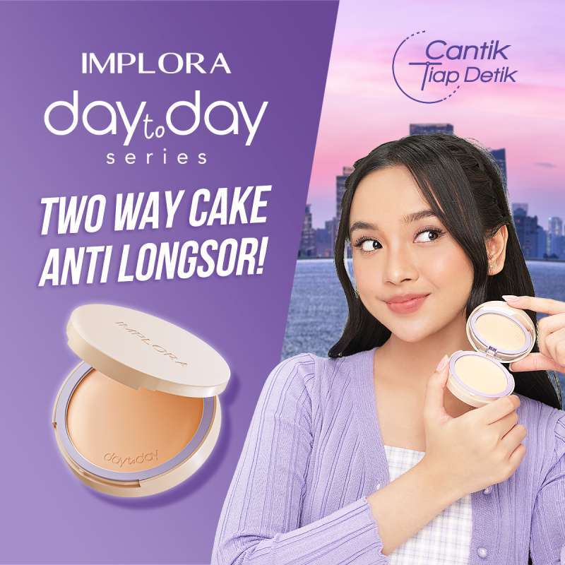 Promo Implora Day To Day Series Two Way Cake Diskon 39% Di Seller ...