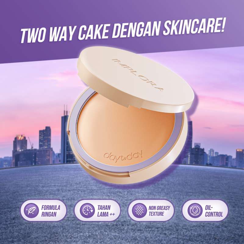 Promo Implora Day To Day Series Two Way Cake Diskon 39% Di Seller ...