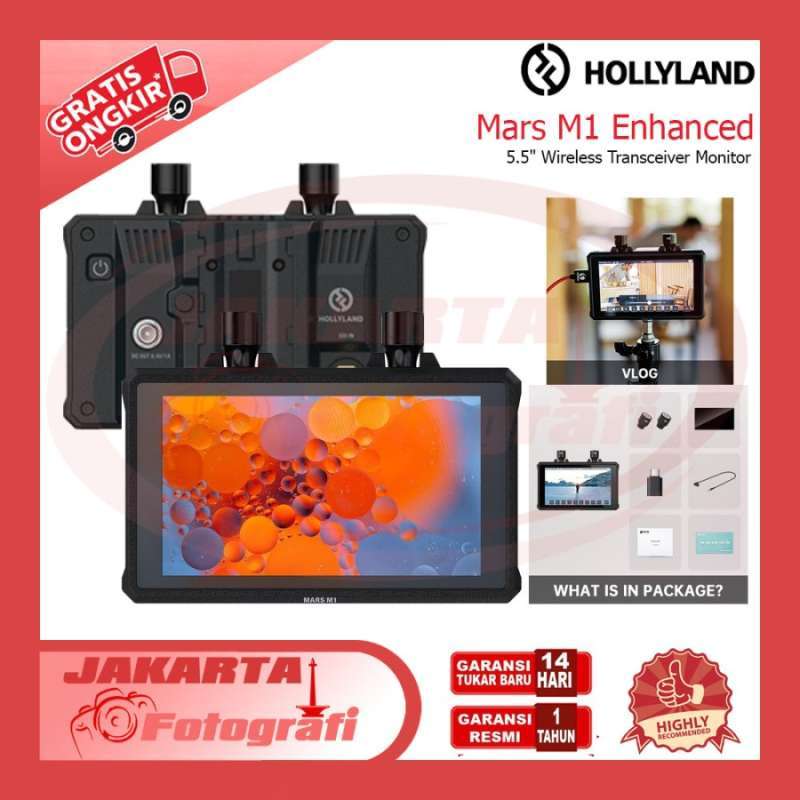 Promo Hollyland Mars M1 Enhanced Wireless Transmitter Receiver Monitor ...