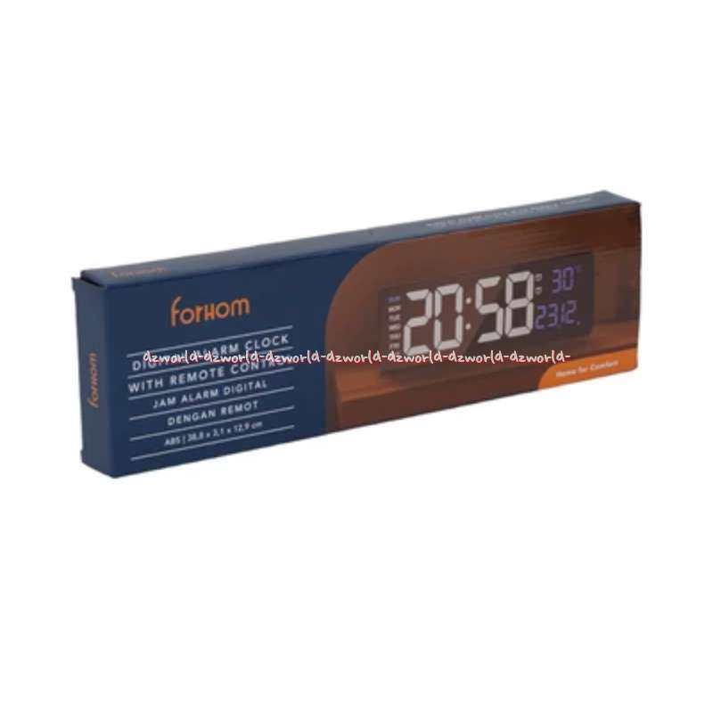 Jual Forhom Arthome Wall Digital Led Jam Dinding Digital Led Biru Angka ...