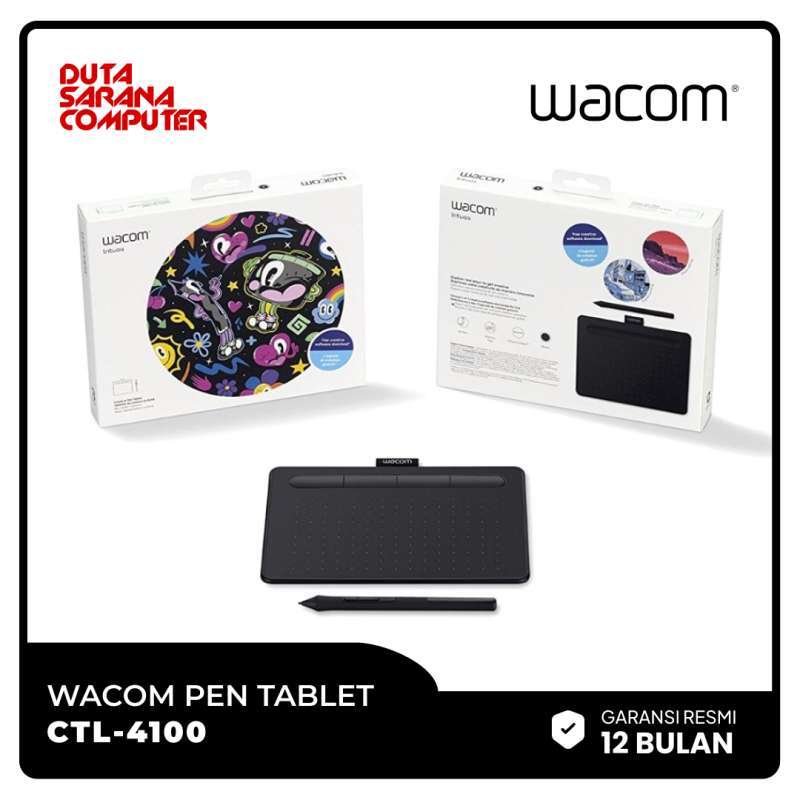 Jual Drawing Tablet Wacom Intuos Ctl4100 Ctl-4100/k0ck 4096 Pressure ...