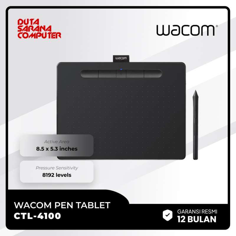 Jual Drawing Tablet Wacom Intuos Ctl4100 Ctl-4100/k0ck 4096 Pressure ...