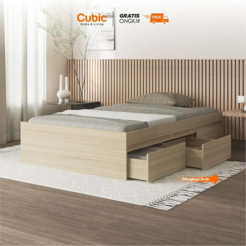 Jual Cubic Dipan Kasur Minimalis / Ranjang Tempat Tidur / Luna Hbd 120 ...
