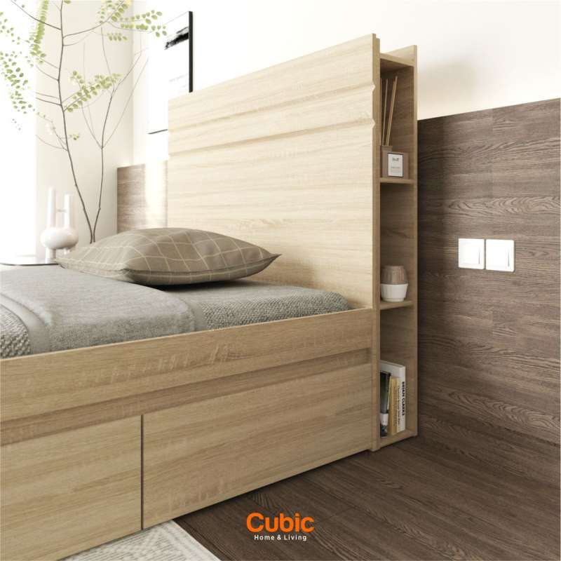 Jual Cubic Dipan Kasur Minimalis / Ranjang Tempat Tidur / Luna Hbd 120 ...
