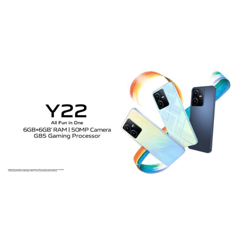 Jual Vivo Y22 4GB+64GB, Helio G85 Gaming Processor, 50MP, 5000mAh (TYP), Splash Waterproof ...