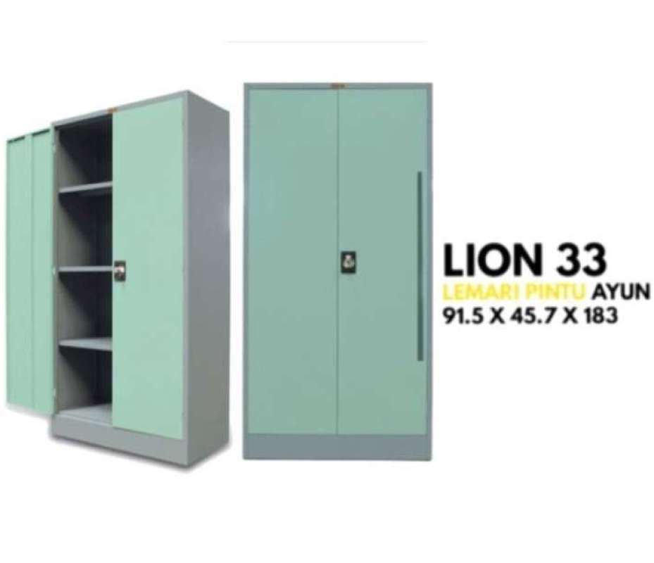 Jual Lemari Cabinet Lemari Arsip Besi Lion Filling Cabinet L33 pintu ...