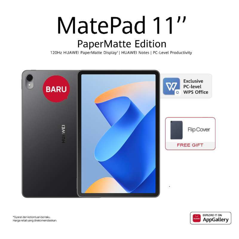 Jual HUAWEI MatePad 11 PaperMatte Edition 8+128GB | 120Hz | Gaansi ...