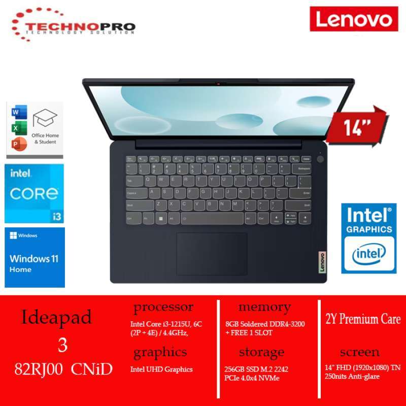 Promo Lenovo Ideapad 3 14IAU7 CPID CQID CNID || Intel Core I3-1215U ...