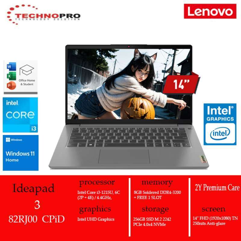 Promo Lenovo Ideapad 3 14IAU7 CPID CQID CNID || Intel Core I3-1215U ...