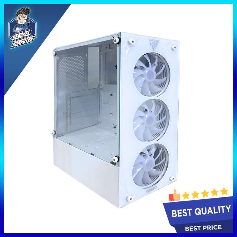 Jual Casing Pc Varro Prime Nuclear G300 White Include 3 Fan Rgb Di ...