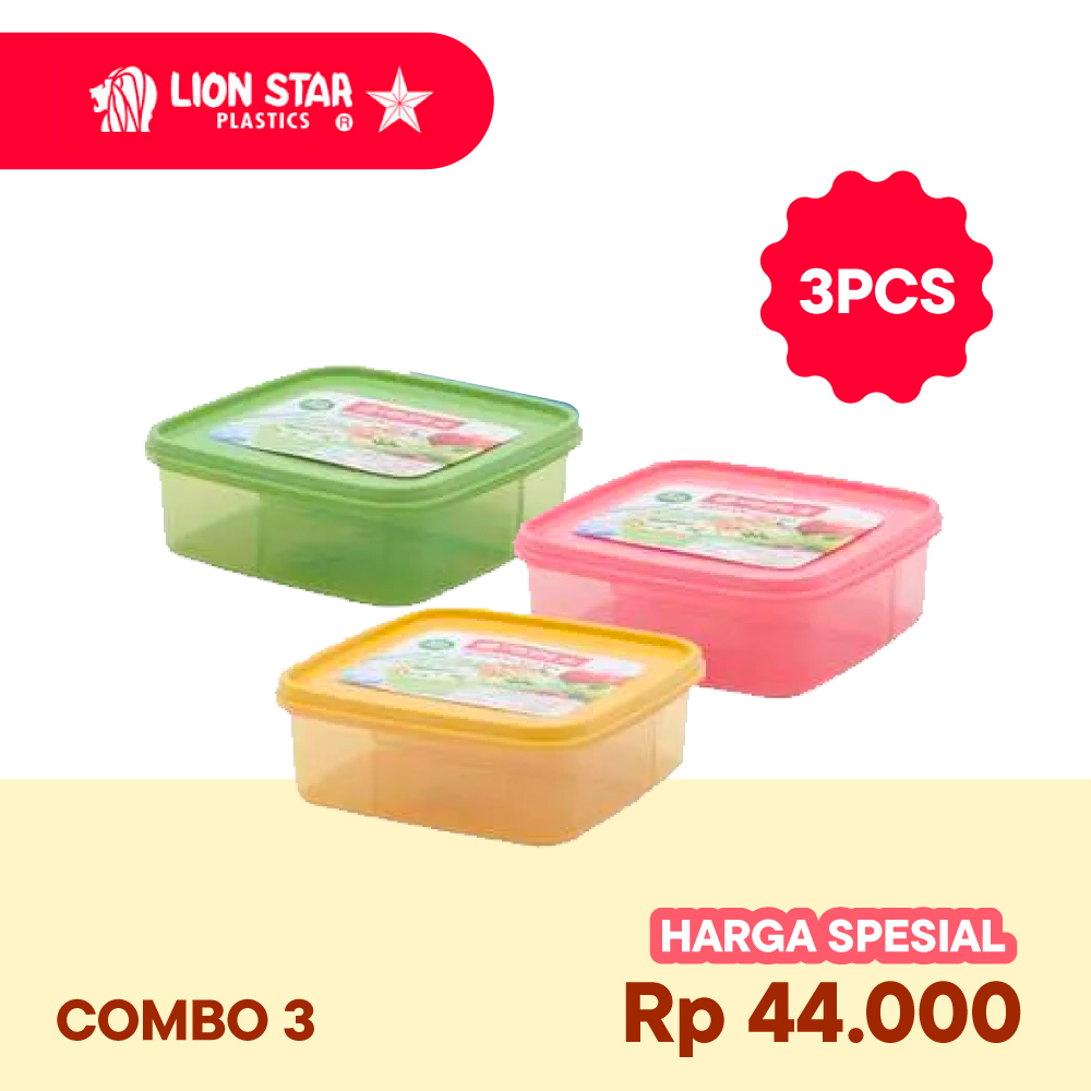 Promo Paket Lunch Box Kotak Makan Gohan Lion Star Isi 3 Warna Diskon 70% Di Seller Lion Star ...