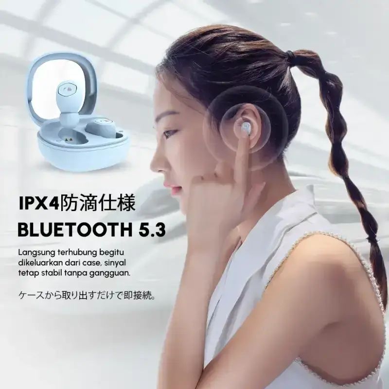 Promo Nakamichi Hue Bean Tws Earphone Full Bass Ipx4 Anti Keringat ...