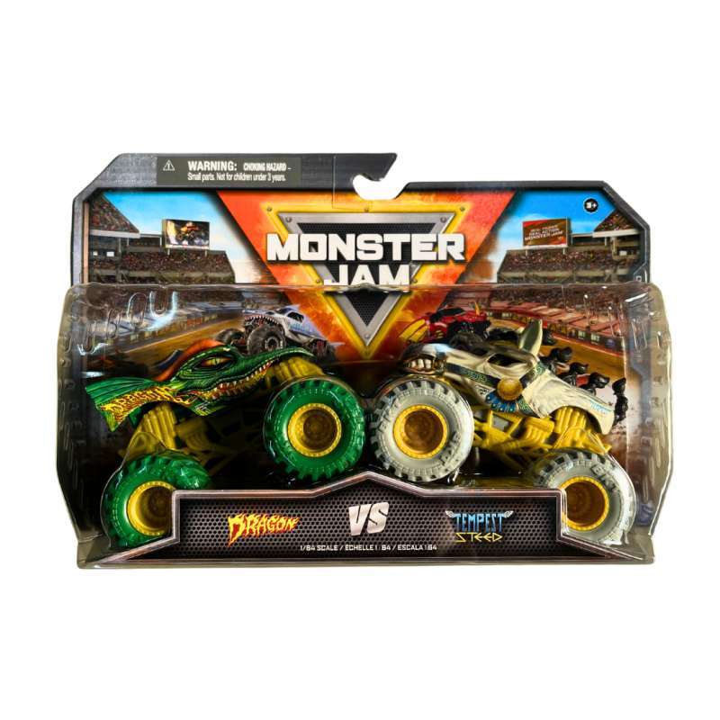Promo Mainan Mobil Monster Jam Vehicle 2 Pack - Dragon Tempest Diskon ...