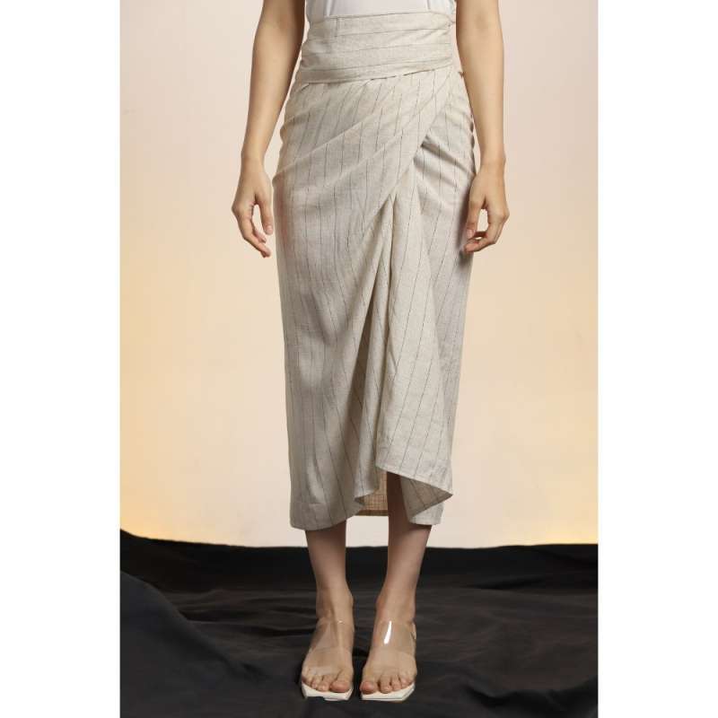 Jual 9 To 12 Mabel Linen Wrap Skirt Rok Lilit Wanita - Semua Ukuran ...