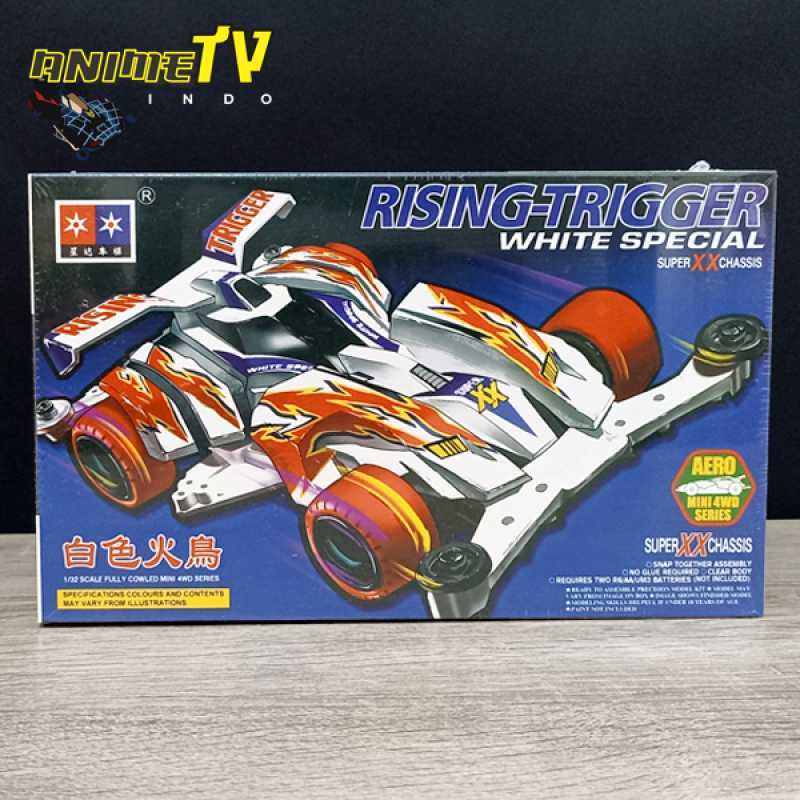 Jual Rep Tamiya Mini 4wd Rising Trigger White Clear Special Merk Daxing ...