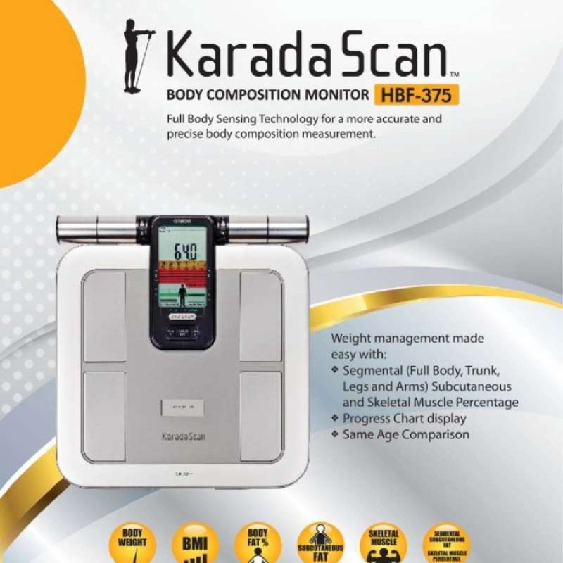 Jual Omron Karada Scan HBF-375 Monitor Timbangan Kadar Lemak di Seller ...