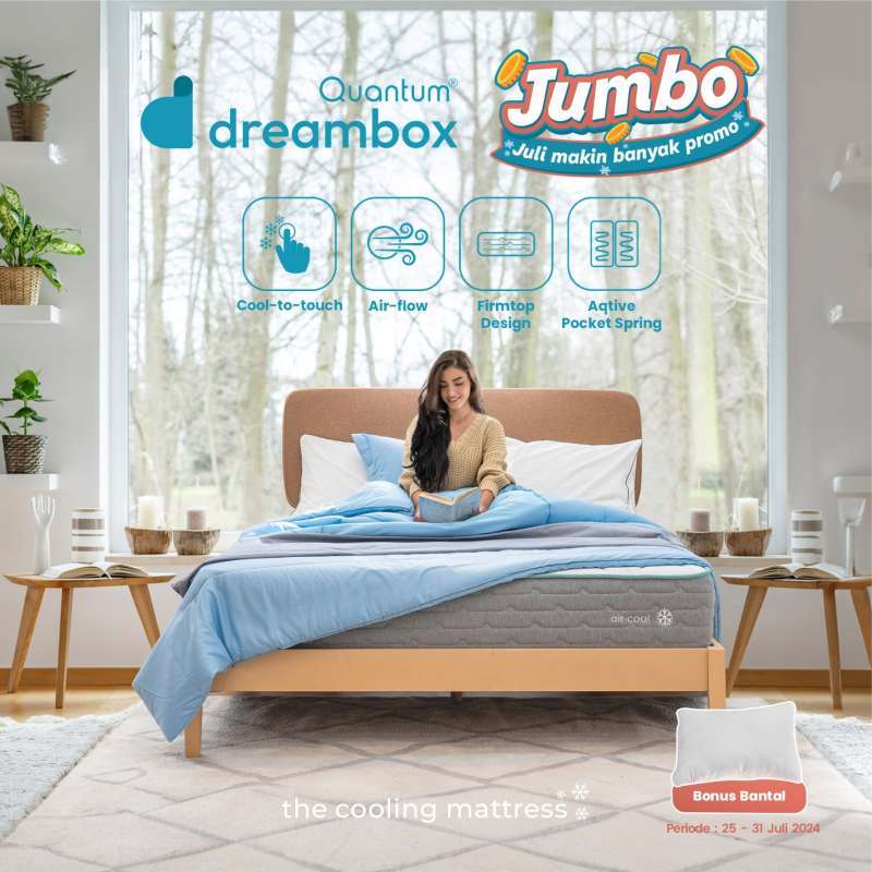 Promo Quantum Dreambox Kasur Dingin Air-cool 25cm / Cooling Mattress ...