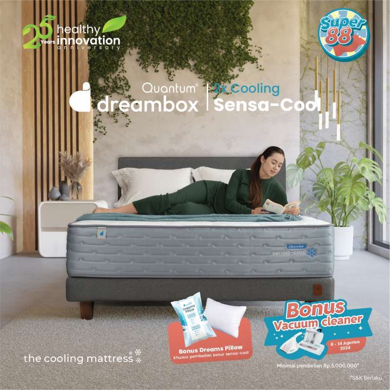 Promo Quantum Dreambox Sensacool 30cm / Kasur Dingin / 2x Cooler ...