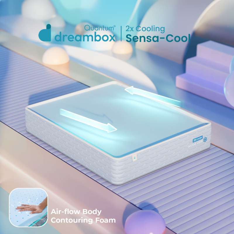 Promo Quantum Dreambox Sensacool 30cm / Kasur Dingin / 2x Cooler ...