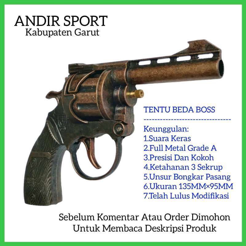 Jual A.mainan Full Metal Super Cap Gun Revolver Bull Head Bh22 (dompis ...