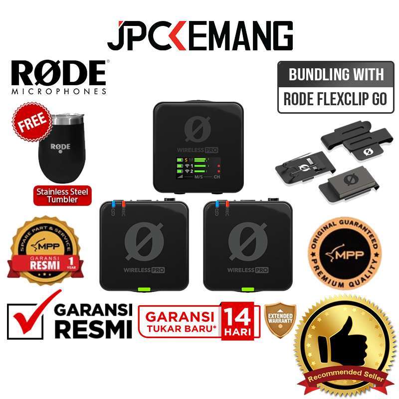 Promo Jpc Kemang Rode Wireless Pro 2-person Compact Wireless Microphone Rode Mic Garansi Resmi ...