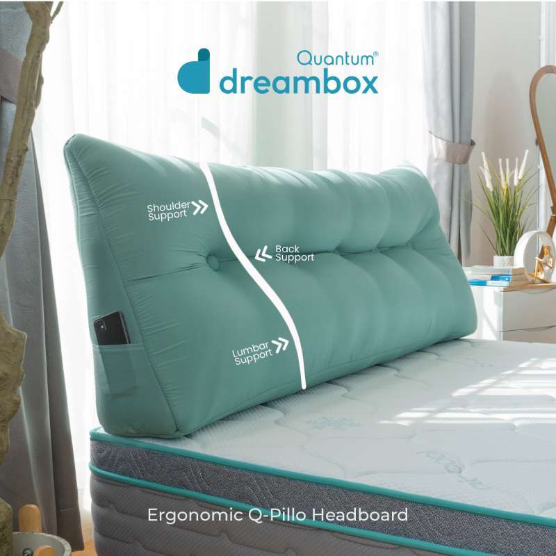 Promo Quantum Dreambox Headboard Q-pilo – Sandaran Bantal Kepala Kasur ...
