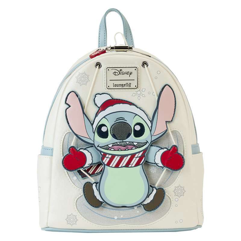 Jual Loungefly Disney Holiday Stitch Snow Angel Glitter Mini Backpack ...