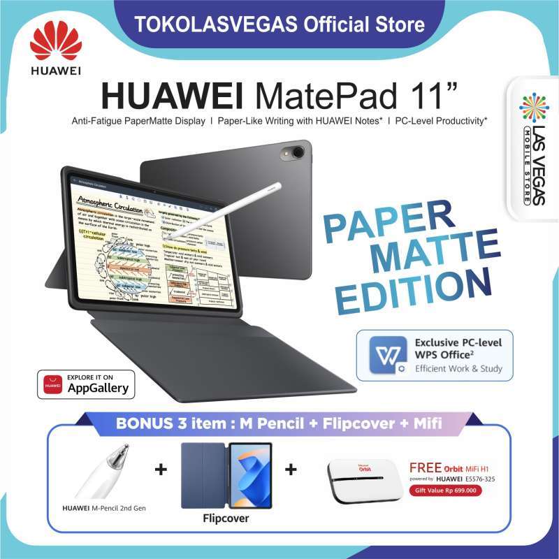 Jual Huawei Matepad 11 Papermatte Edition Tablet 8/128gb Garansi Resmi ...