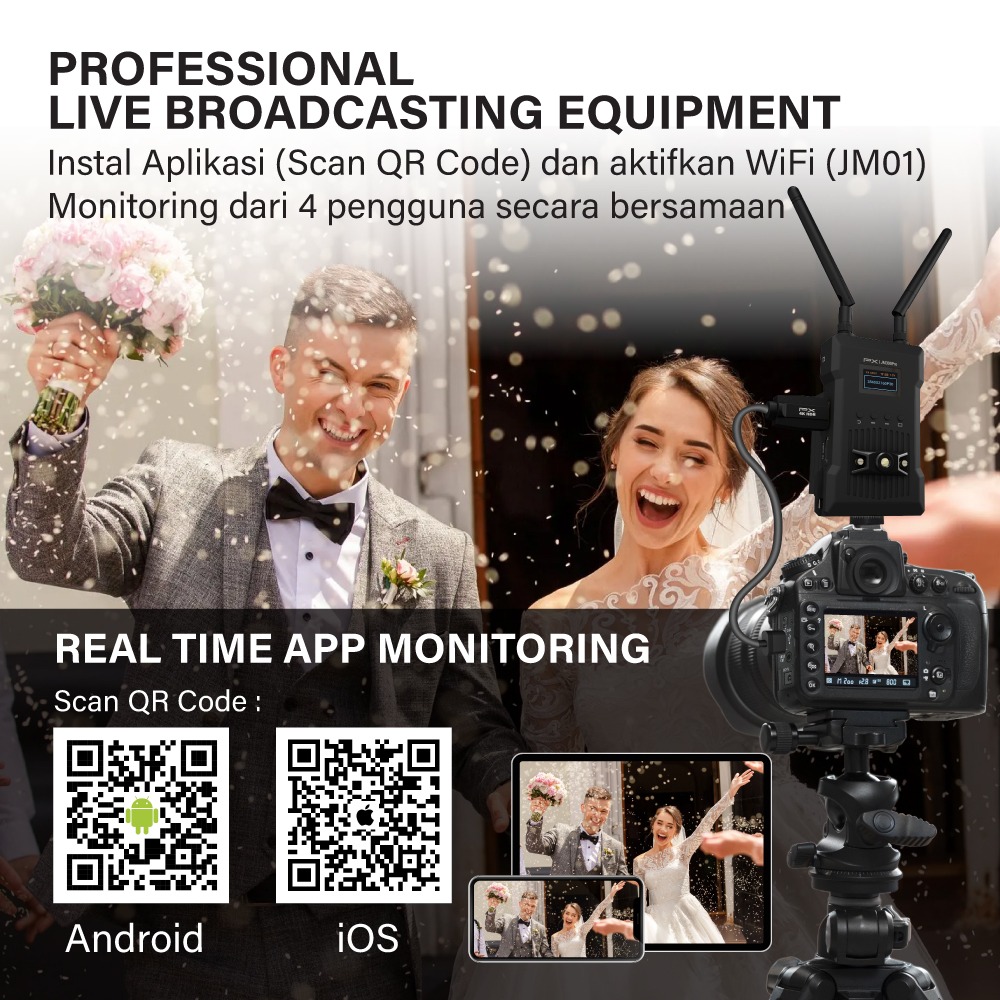 Promo Wireless Transmitter Receiver System Video Camera 200 M 4k Px ...