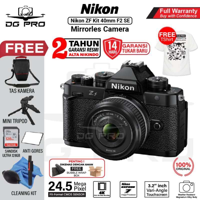 Promo Nikon Zf Kit 40mm F2 SE Kamera Mirrorless Z F Camera Zf Garansi ...