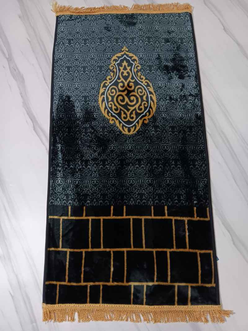 Jual SEJADAH TURKI TURKIYE TEBAL KISWAH HITAM EMBOS UKURAN MIDI di ...