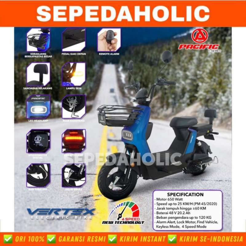 Promo Sepeda Listrik Pacific Vertex New (gen 2) 650 Watt Electric E ...