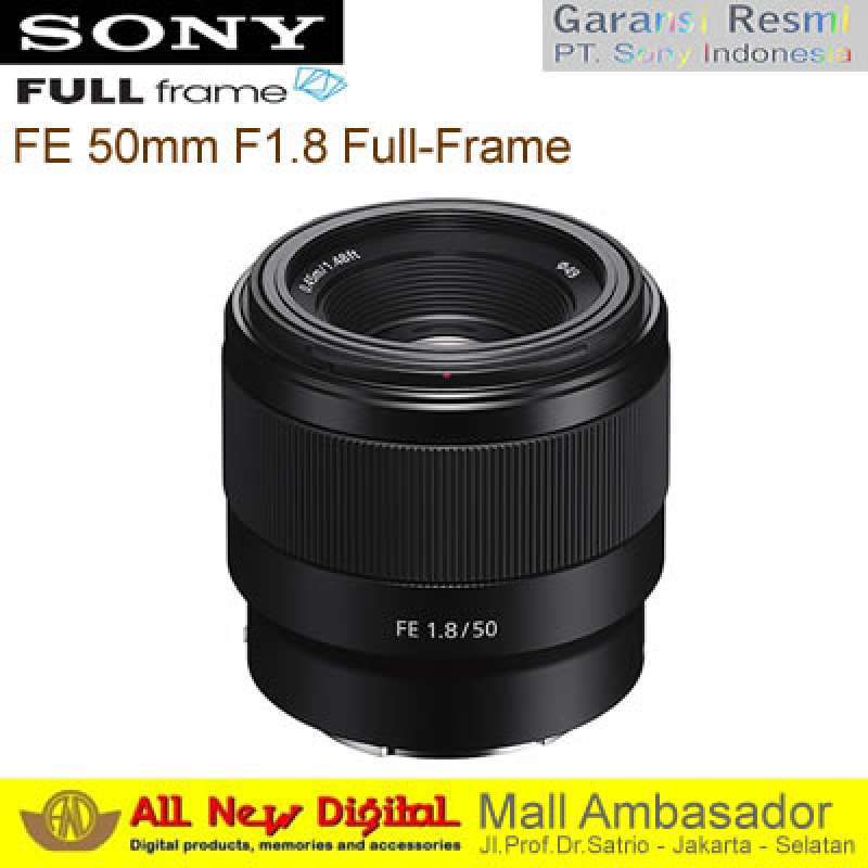 Promo Sony Lensa FE 50mm F1.8 Full Frame - Hitam Diskon 5% di Seller ...