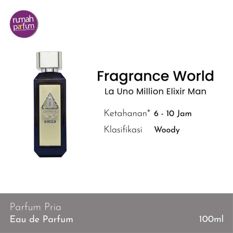 Promo Fragrance World La Uno Million Elixir Man 100 Ml Diskon 52% Di ...