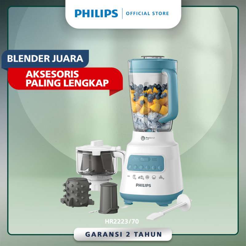 Promo Philips Blender 5000 Series HR2223/70- Jar Plastik 2 L ...